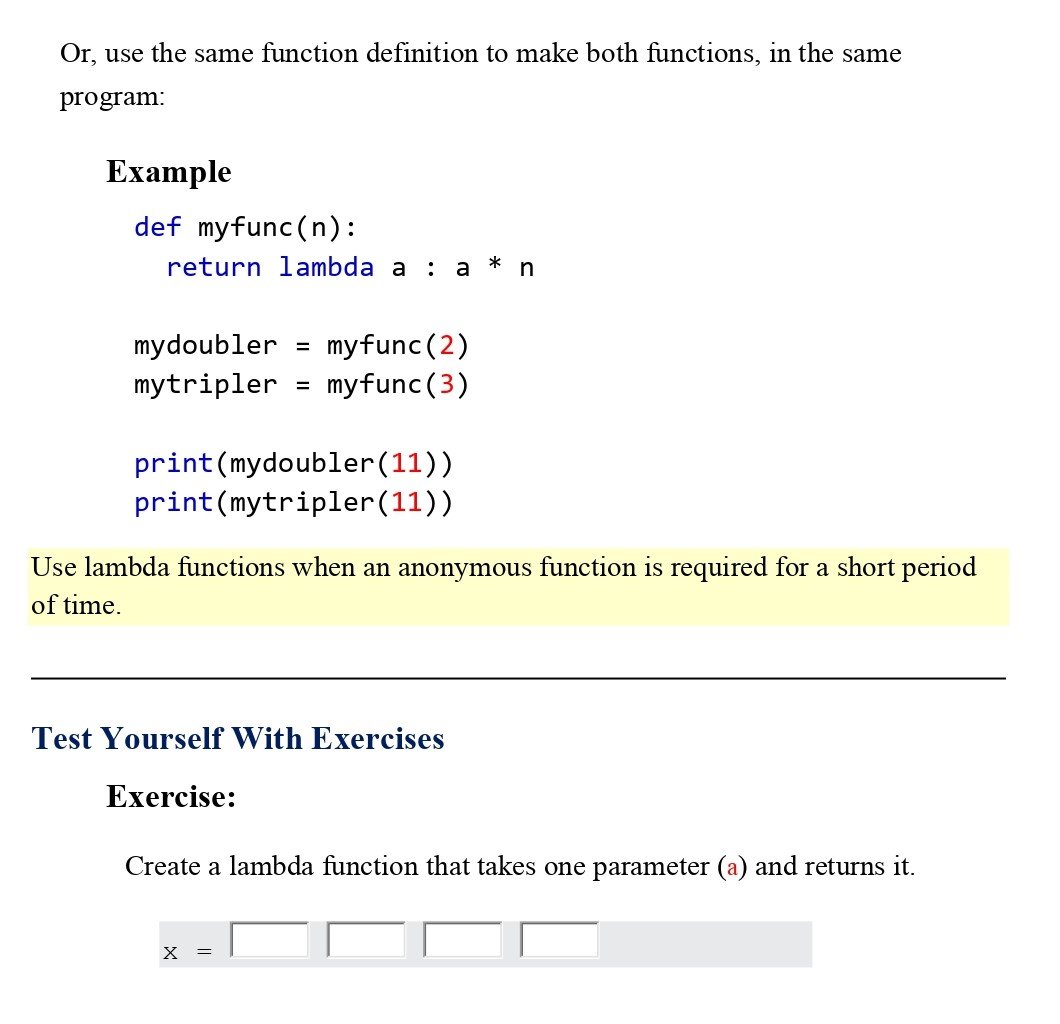 Python Lambda (Session 18) PDF - Connect 4 Techs Python Lambda (Session 18) PDF - Connect 4 Techs