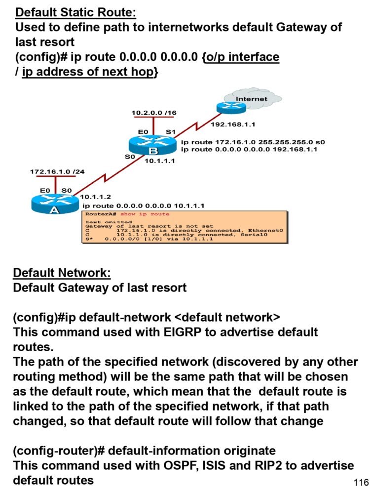 Summary Of Principles of Routing Protocols PDF - Connect 4 Techs